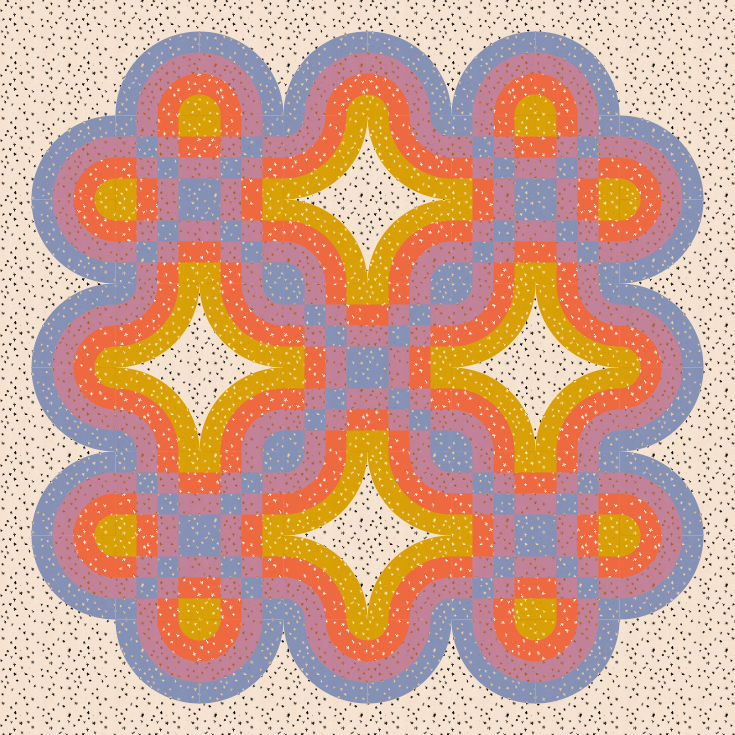 Cascade Bloom Quilt Mock-Up
