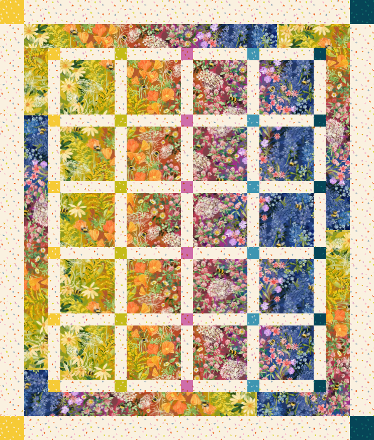 Garden Trellis Quilt Mock-Up