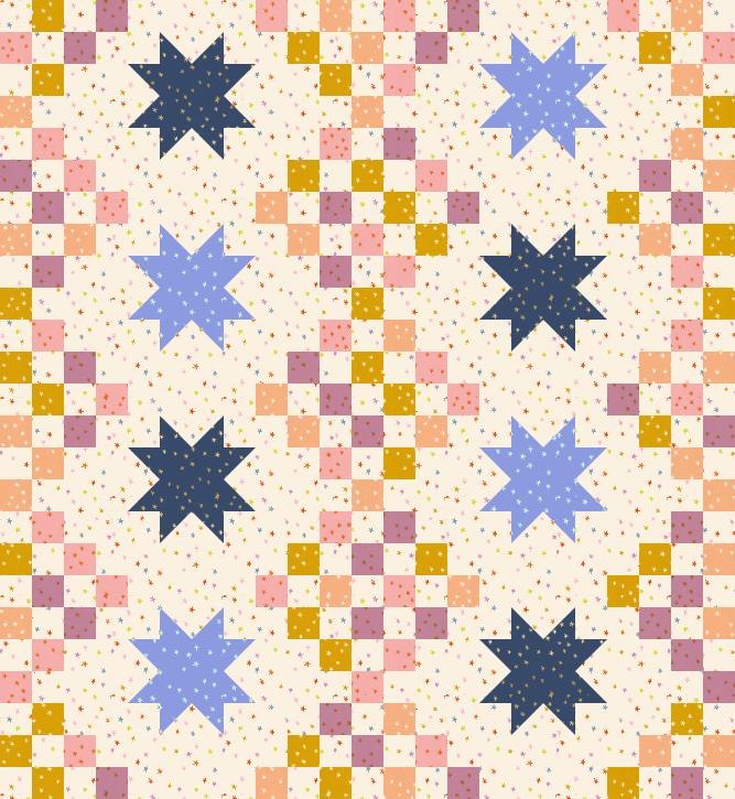 Orchard Stars Quilt Mock-Up
