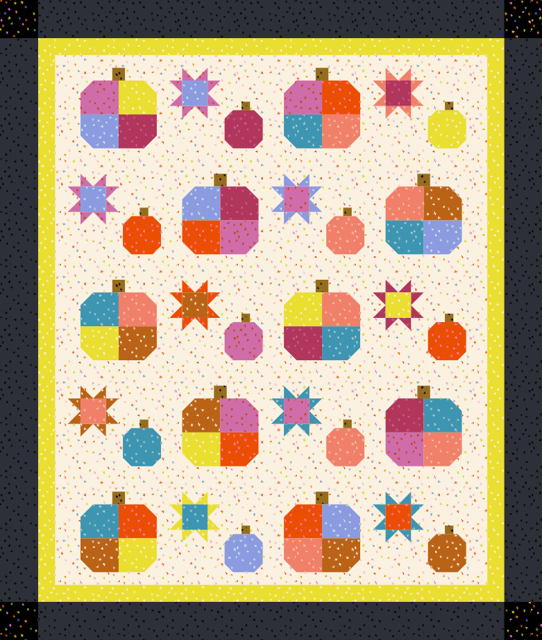 Pumpkin Patched Quilt Mock-Up